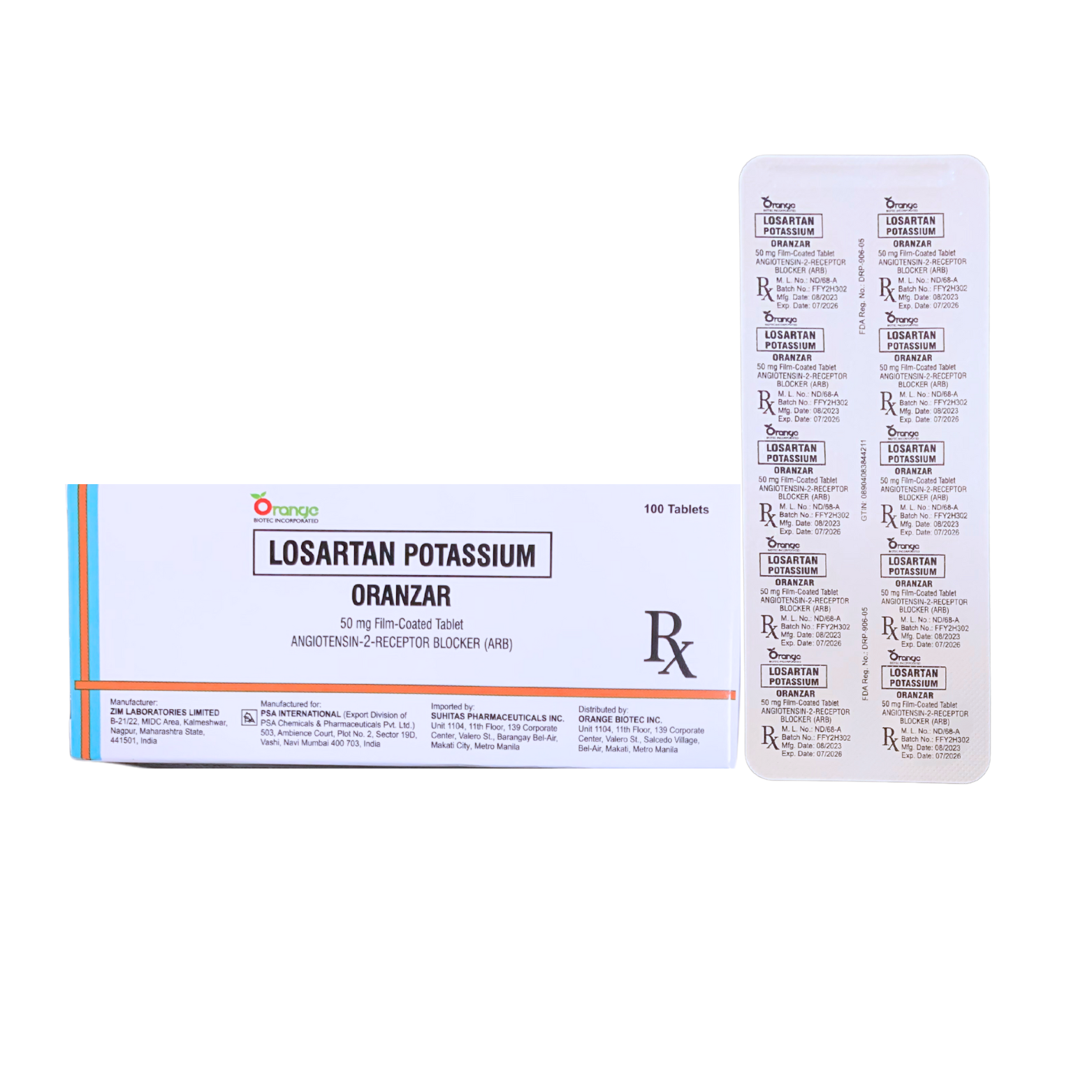 Losartan 50mg Tablet x 1 – XalMeds