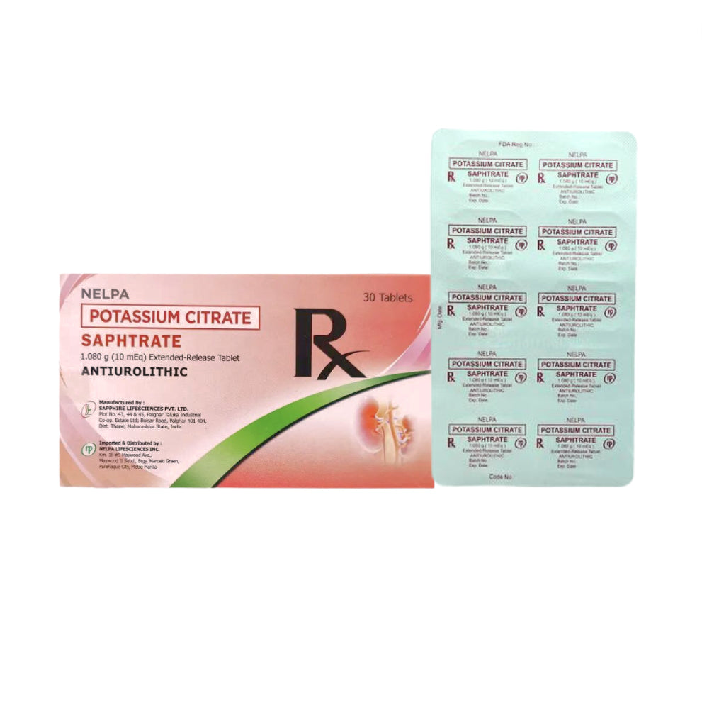 CITRAPOS (Potassium Citrate) 1,080mg (10Meq) Tablet x 1 – XalMeds