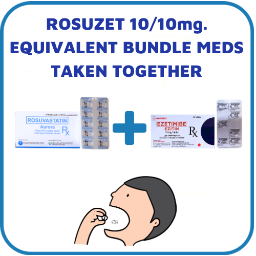 ROSUZET Ezetimibe + Rosuvastatin 10mg/10mg Tablet x 1 – XalMeds