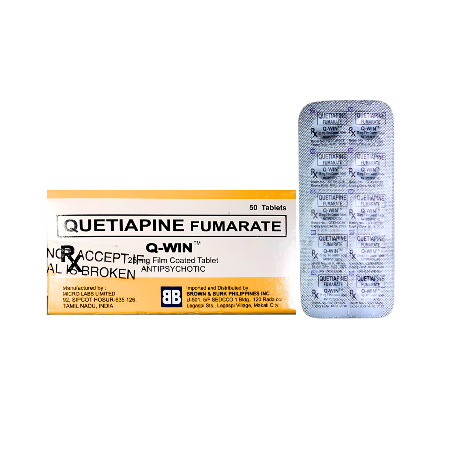 Quetiapine (as Fumarate) 25 mg Tablet – XalMeds
