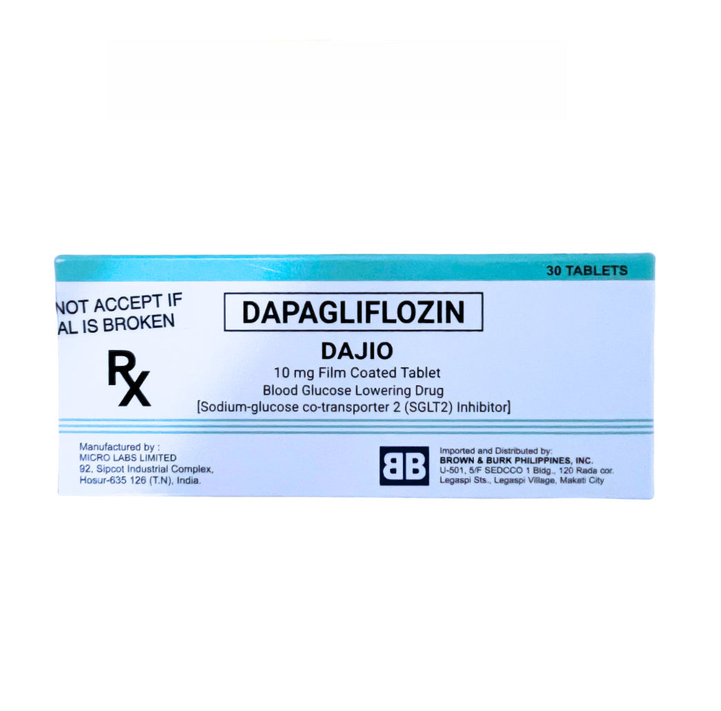 DAJIO Dapagliflozin 10mg. Tablet x 1s – XalMeds