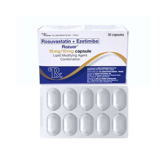 ROZOUR Ezetimibe + Rosuvastatin 10mg/10mg Tablet x 1 – XalMeds