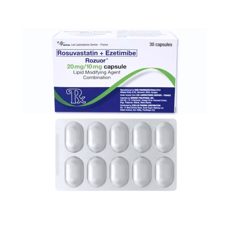ROZOUR Ezetimibe + Rosuvastatin 10mg/20mg Tablet x 1 – XalMeds