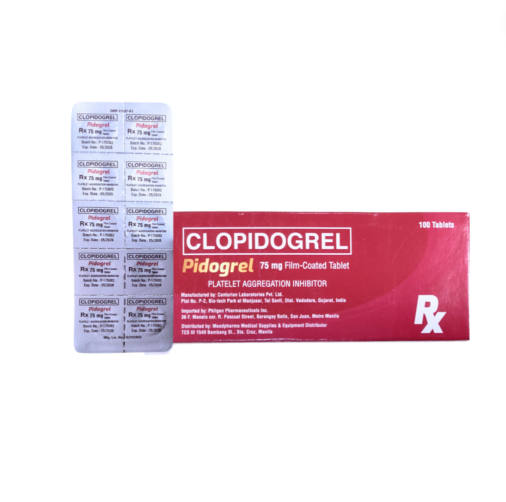 Clopidogrel 75mg Tablet x 1 – XalMeds