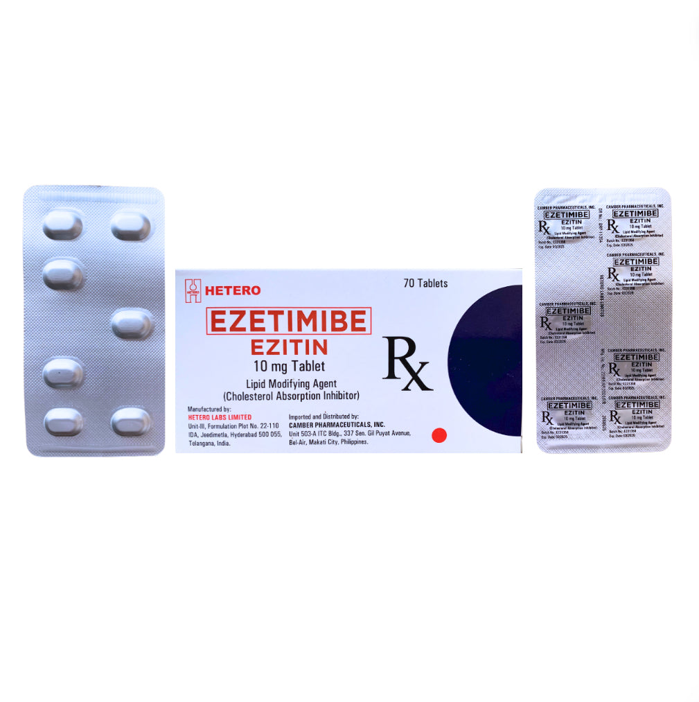 Ezetimibe 10mg Tablet x 1 – XalMeds