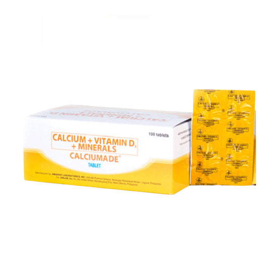 CALCIUMADE Calcium + Vitamin D3 600mg/400iu Tablet x 1 – XalMeds