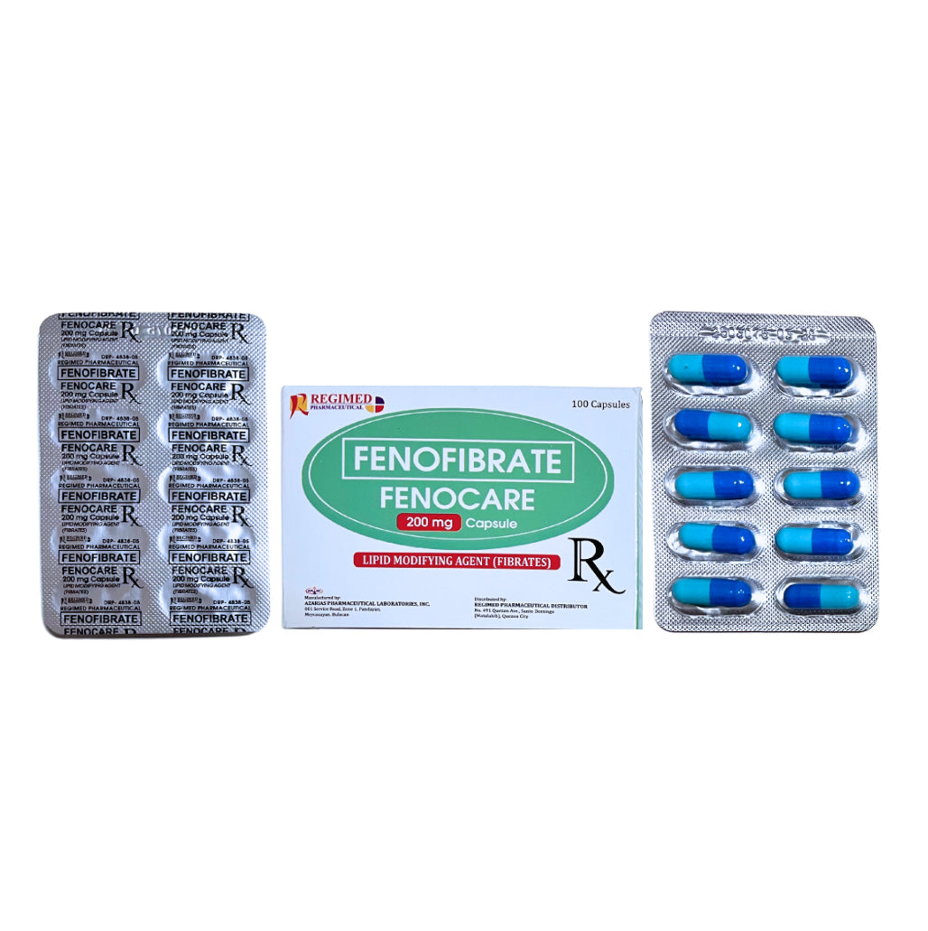 ZINOF ( Fenofibrate ) 200mg Capsule x 1 – XalMeds