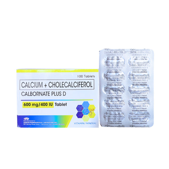 CALCIUMADE Calcium + Vitamin D3 600mg/400iu Tablet x 1 – XalMeds