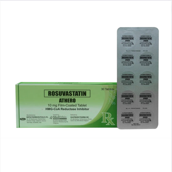 ATHERO Rosuvastatin 10mg Tablet x 1 – XalMeds