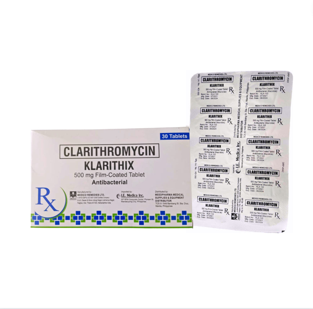 Clarithromycin 500mg Tablet x 1 – XalMeds