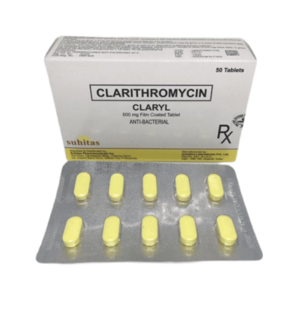 Clarithromycin 500mg Tablet x 1 – XalMeds