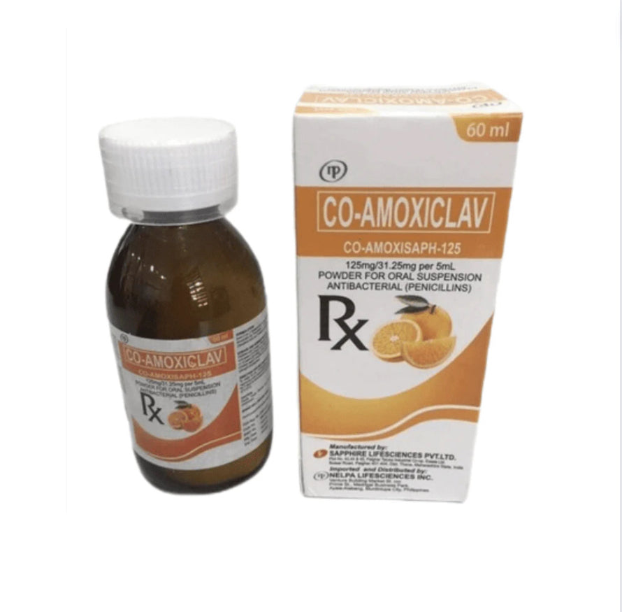 Co-Amoxiclav 228.5mg/5ml (Amoxicillin + Clavulanic Acid 200/28.5mg.) S ...