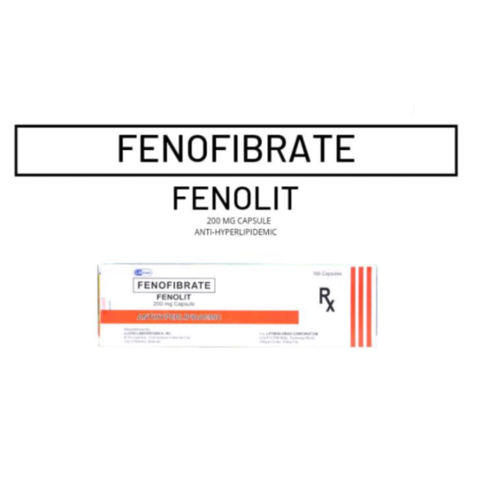 FENOLIT ( Fenofibrate ) 200mg Capsule x 1 – XalMeds