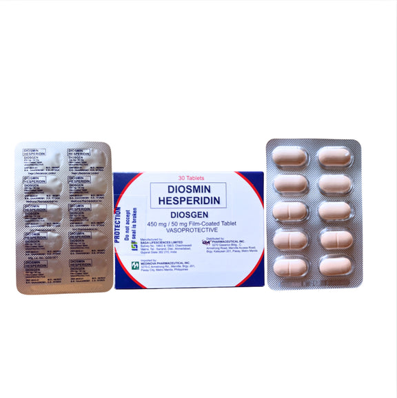VENORIGHT (Diosmin+Hesperidin) 450mg./50mg. Tablet – XalMeds