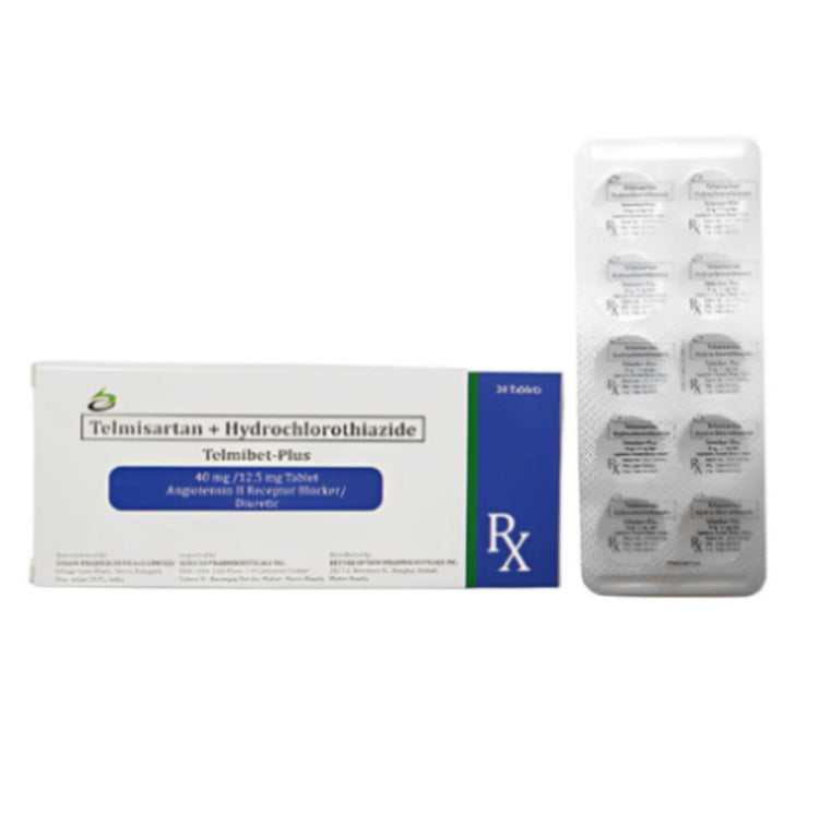 MERIT PLUS (Telmisartan + Hydrochlorothiazide) 40mg./12.5mg. Tablet x ...