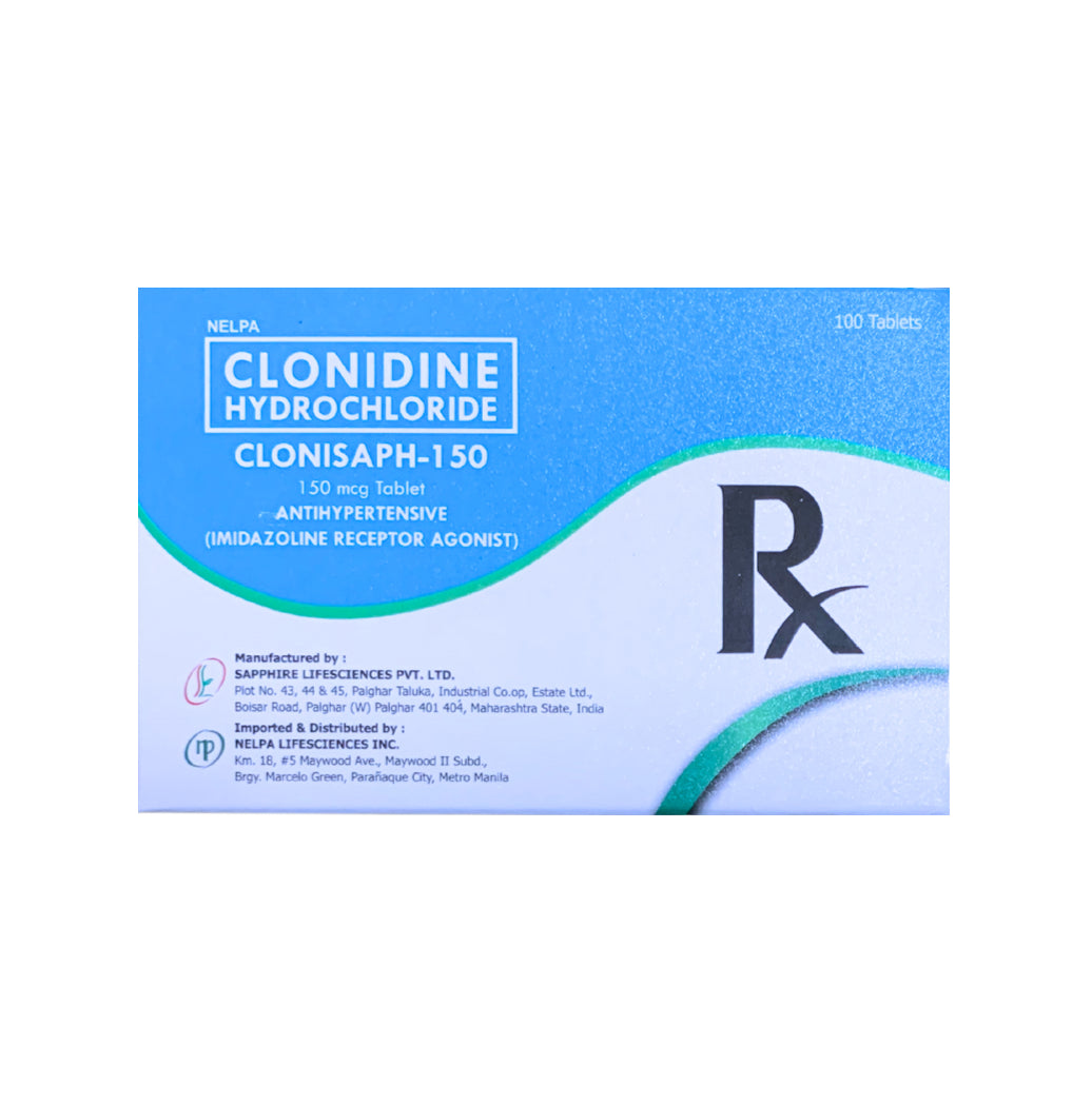 Clonidine 150mcg Tablet x 1 – XalMeds