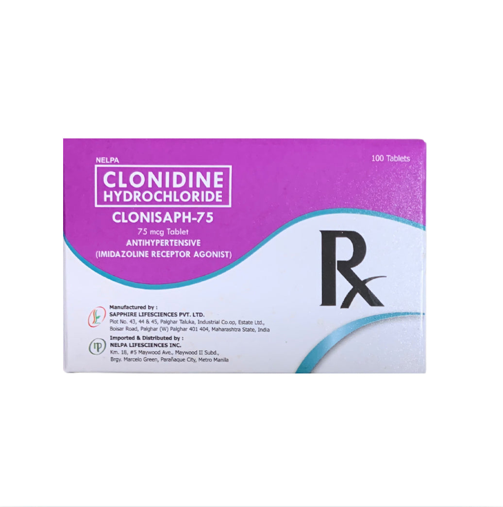 Clonidine 75mcg Tablet x 1 – XalMeds