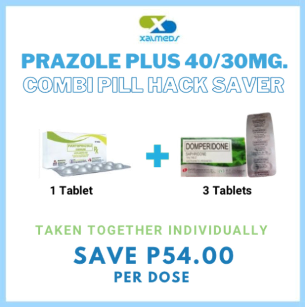 PRAZOLE PLUS Pantoprazole+Domperidone 40mg/30mg Tablet x 1 – XalMeds