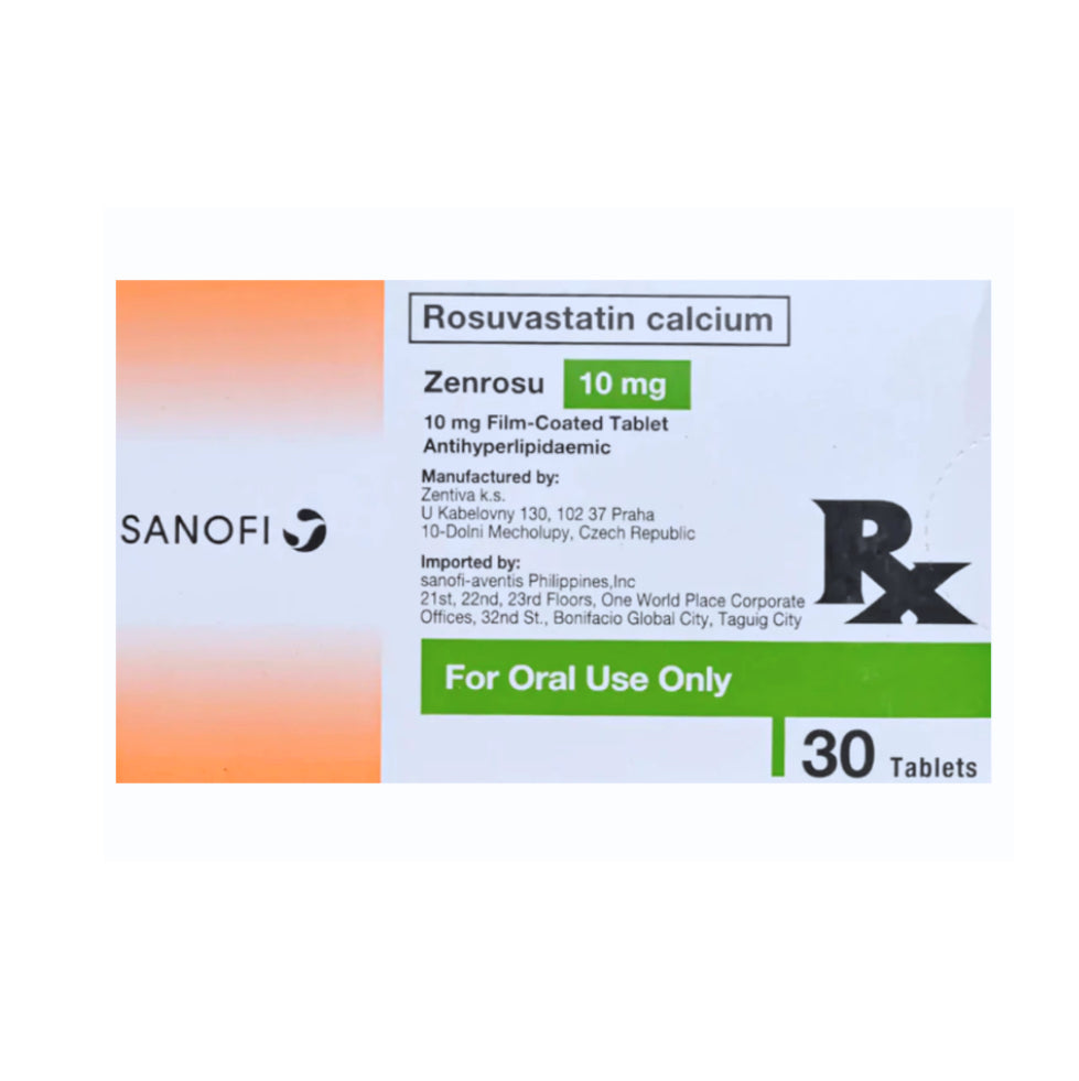 ZENROSU Rosuvastatin 10mg Tablet x 1 – XalMeds