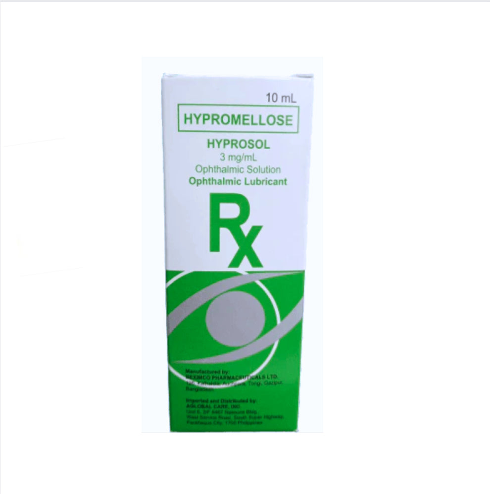 HYPROSOL Artificial Tears (Hypromellose) 3mg./ml Eye Drops 10ml. – XalMeds