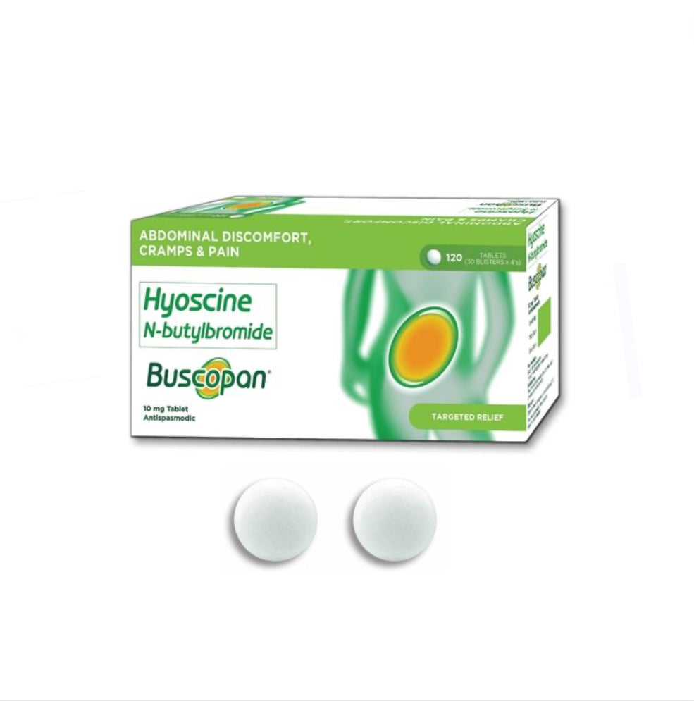 BUSCOPAN Hyoscine N-Butylbromide 10mg Tablet x 1 – XalMeds