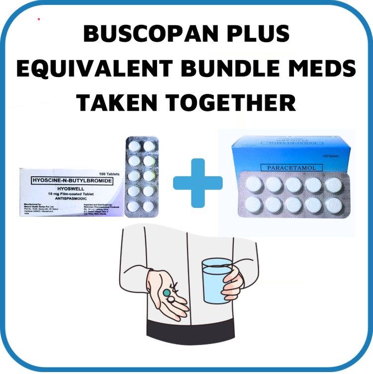 BUSCOPAN PLUS Hyoscine N-Butylbromide+ Paracetamol 10mg/500mg Tablet x ...