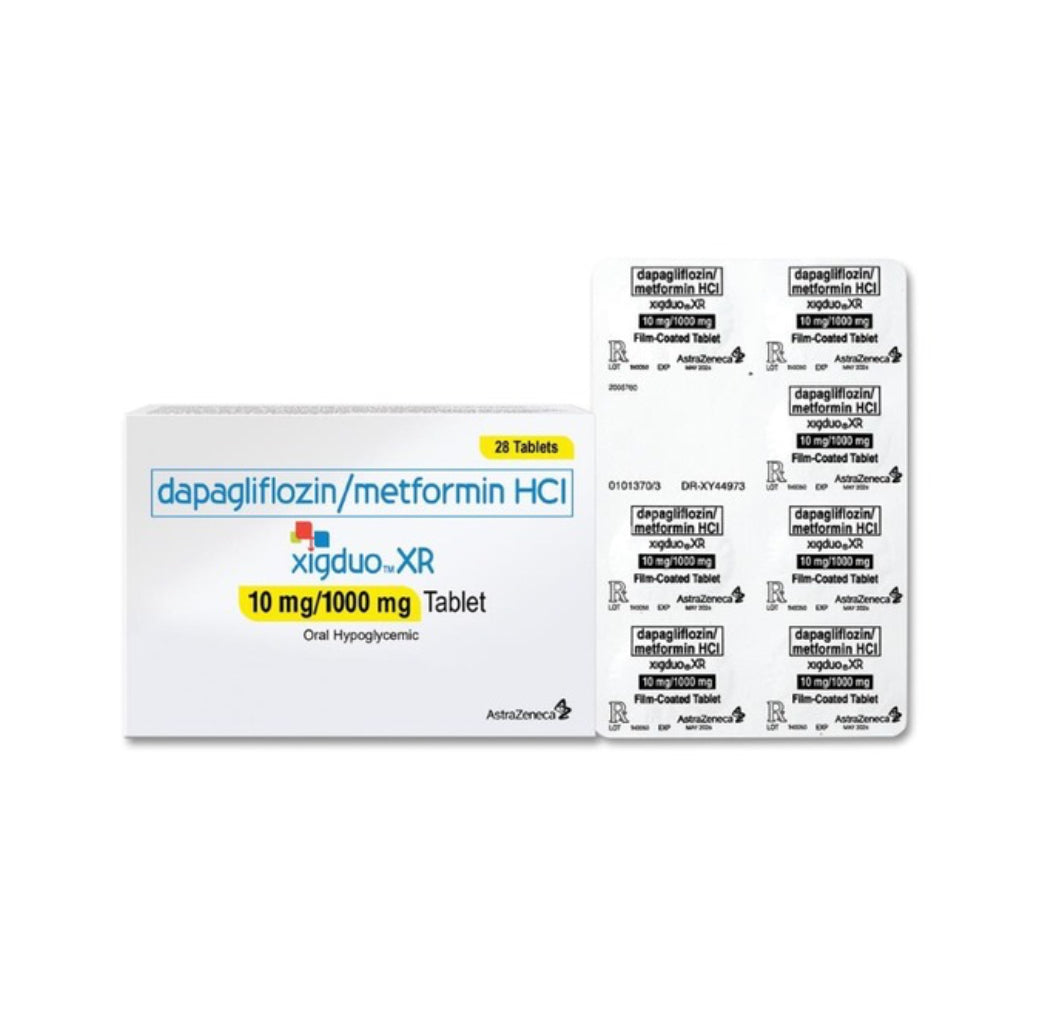 XIGDUO XR Dapagliflozin + Metformin 10mg/1000mg Tablet x 1 – XalMeds