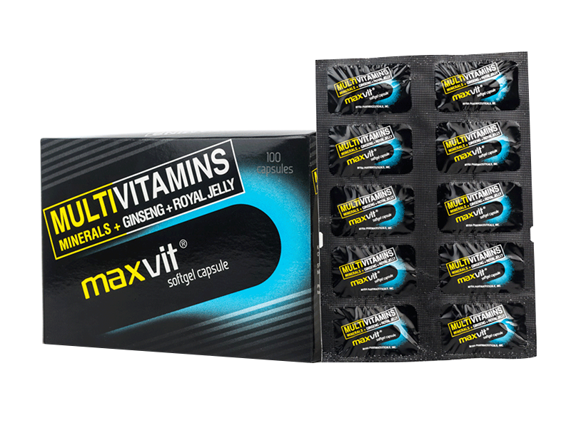 MAXVIT (Multivitamins+Minerals+Amino Acids+Ginseng) x 1 – XalMeds