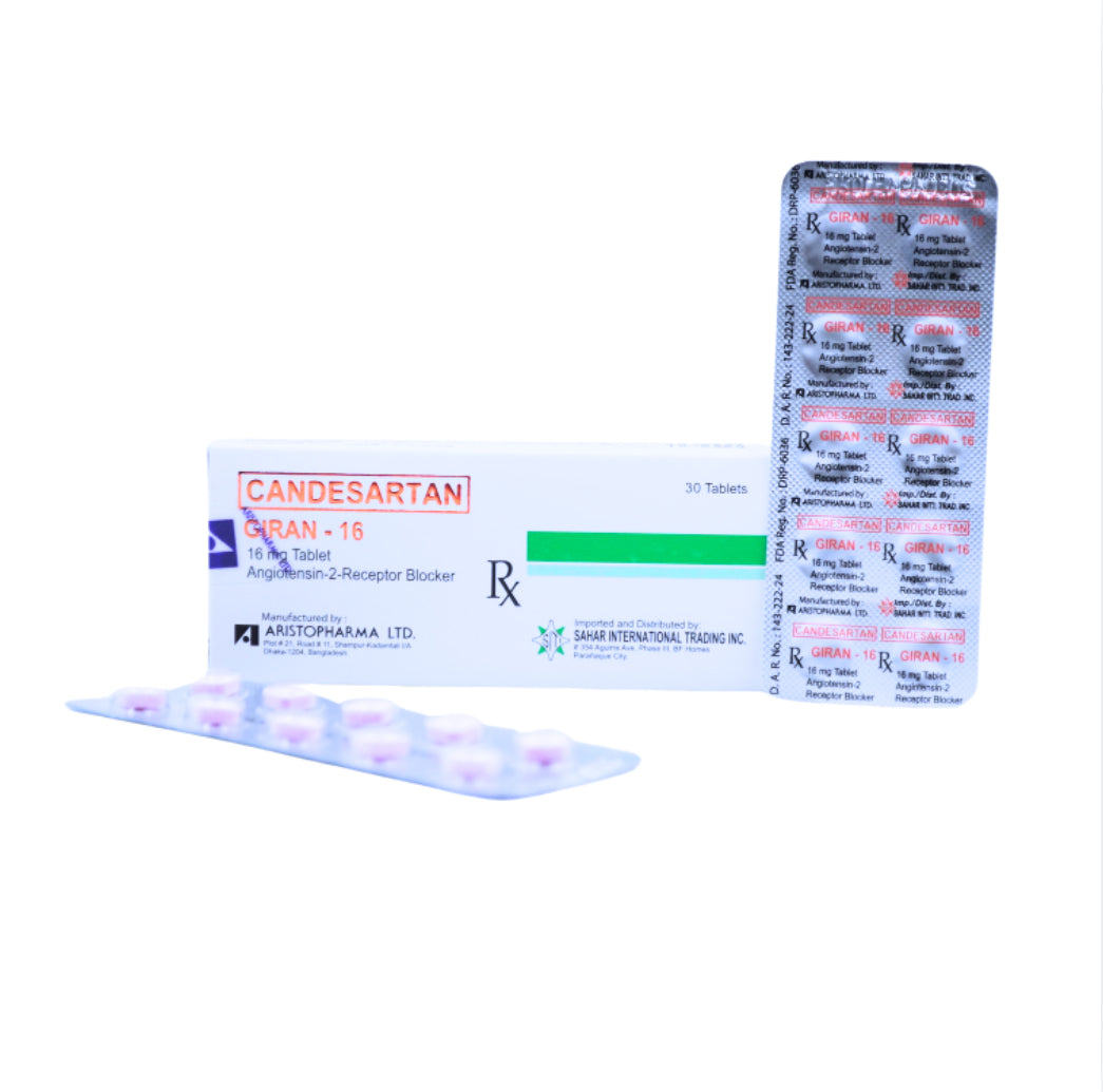 Candesartan 16mg Tablet x 1 – XalMeds
