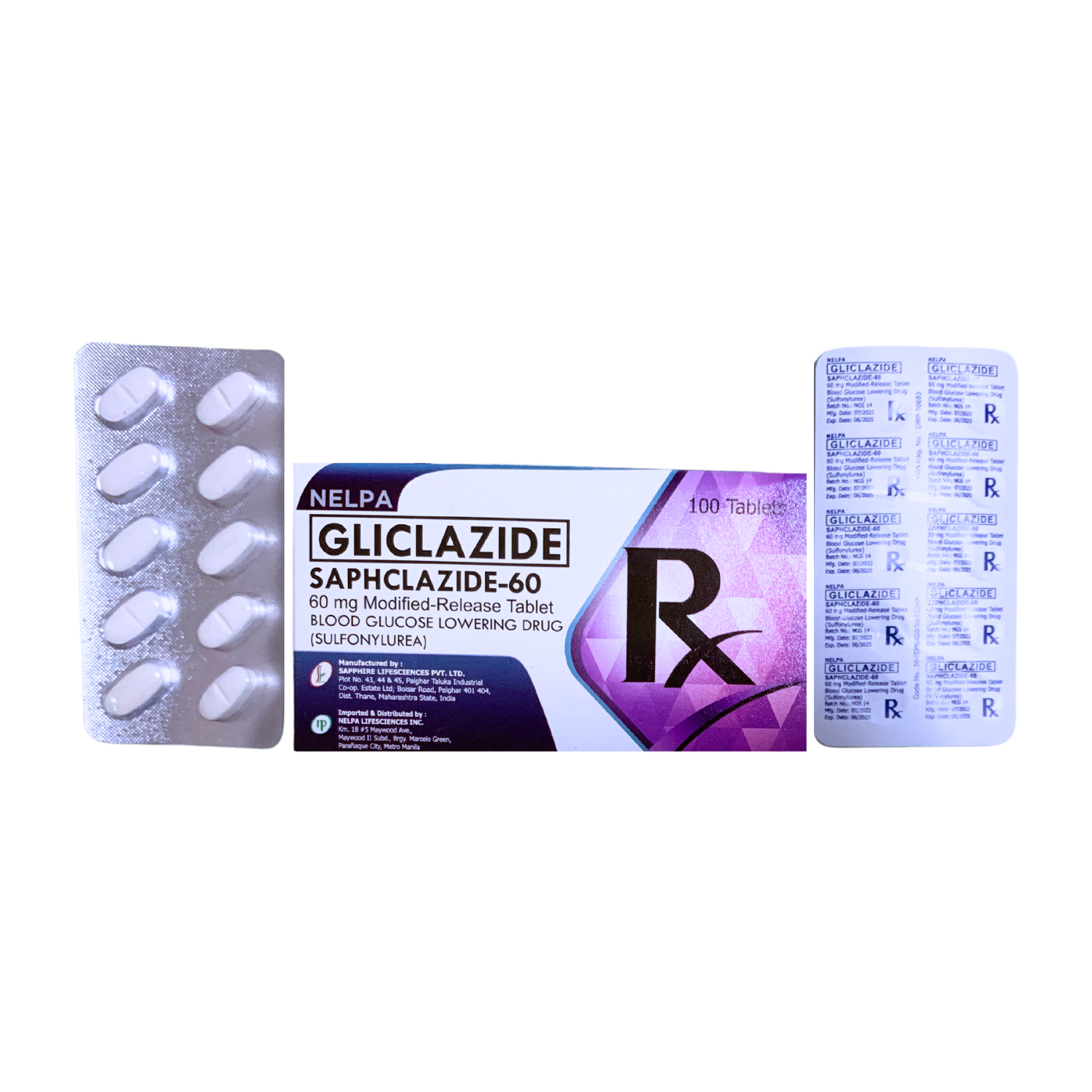 Gliclazide 60mg MR Tablet x 1 – XalMeds