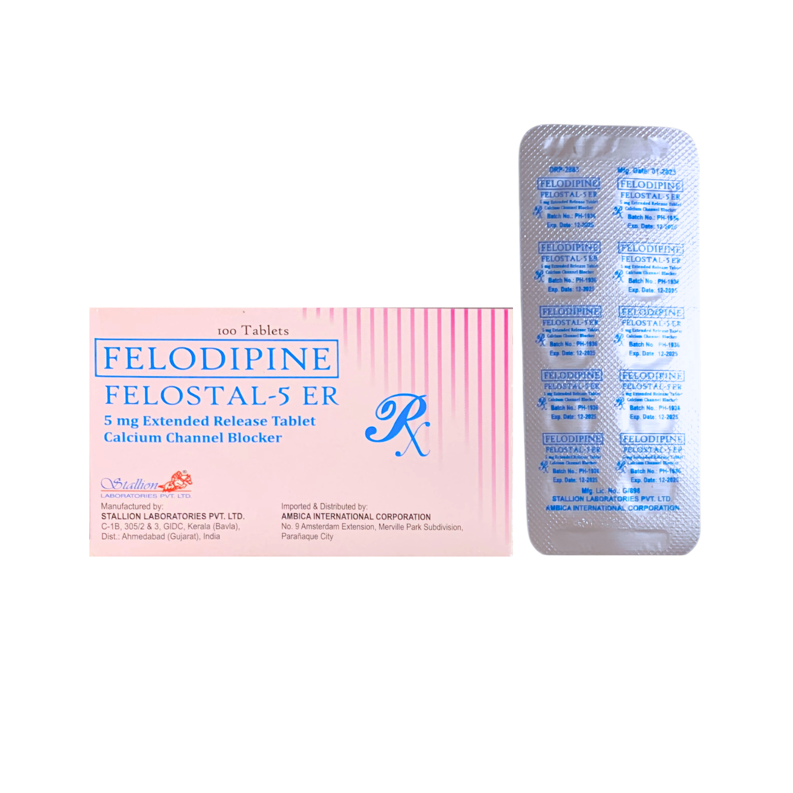 Felodipine 5mg. ER Tablet x 1 – XalMeds