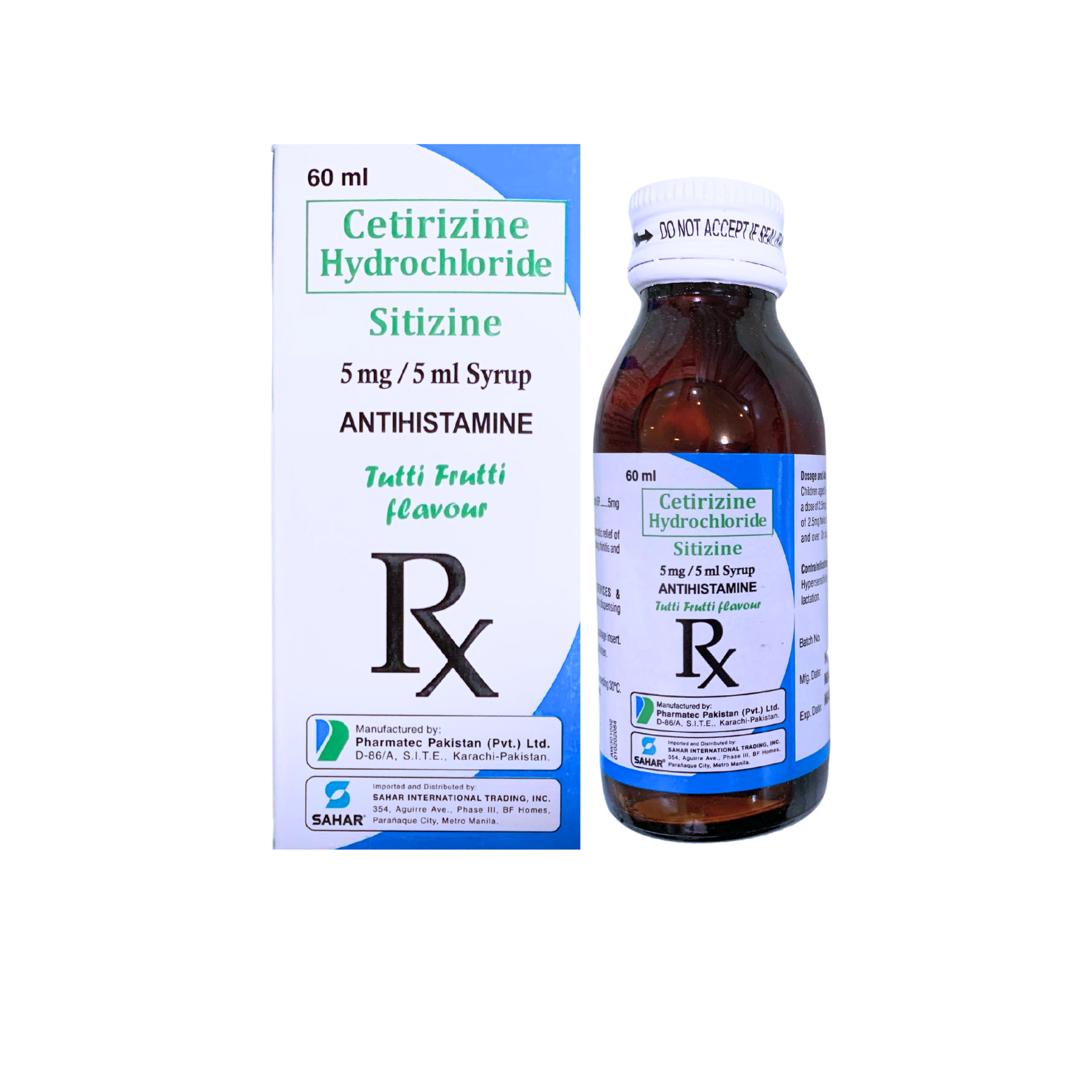 Cetirizine 5mg/5ml Syrup 60ml x 1 (For Metro Cebu Orders and Metro Man ...