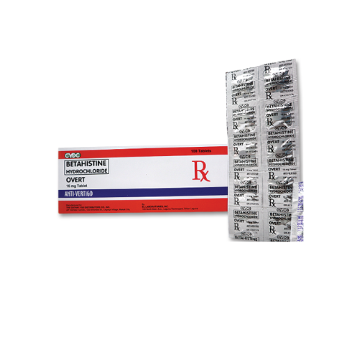 OVERT Betahistine 16mg Tablet x 1 – XalMeds