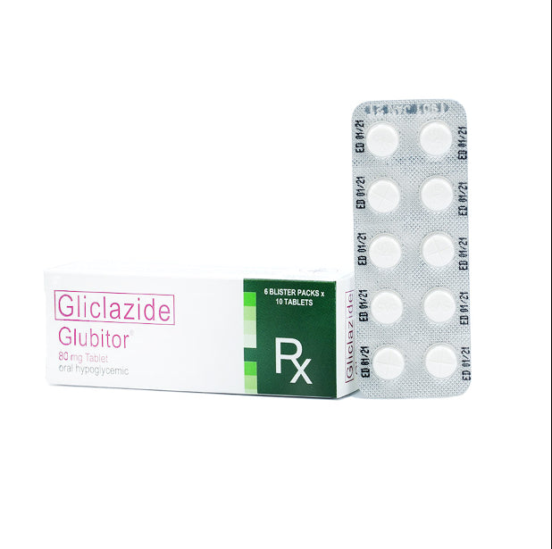 GLUBITOR Gliclazide 80mg Tablet x 1 – XalMeds