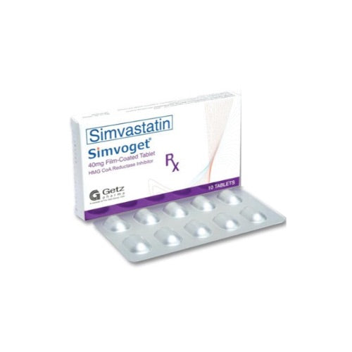 SIMVOGET Simvastatin 40mg Tablet x 1 – XalMeds
