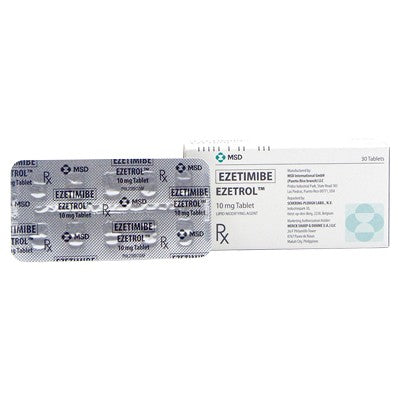 EZETROL Ezetimibe 10mg Tablet x 1 – XalMeds