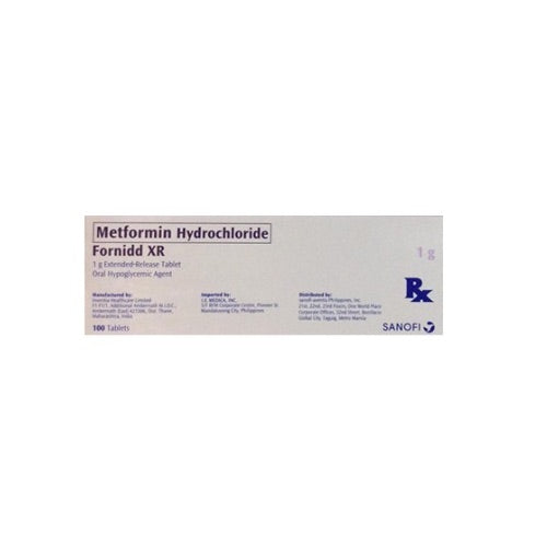 FORNIDD XR Metformin 1g Tablet x 1 – XalMeds