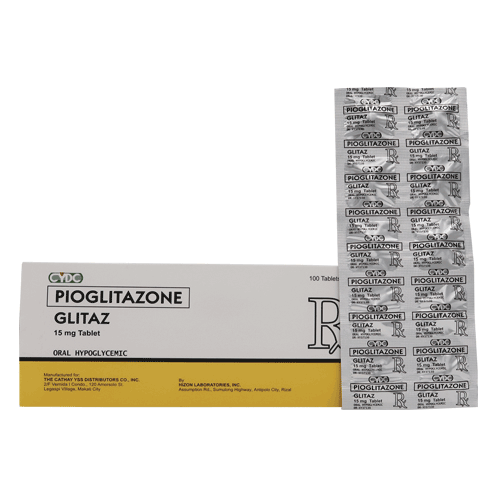 GLITAZ ( Pioglitazone ) 15mg Tablet x 1 – XalMeds