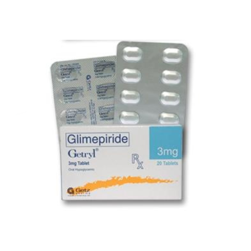GETRYL Glimeperide 3mg Tablet x 1 – XalMeds