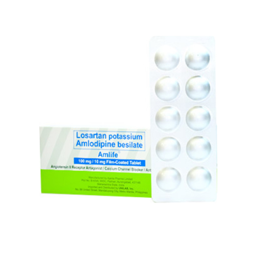 Amlife (Losartan + Amlodipine) 100mg/10mg Tablet x 1 – XalMeds