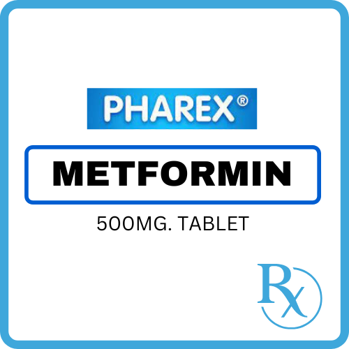 PHAREX Metformin 500mg Tablet x 1 – XalMeds