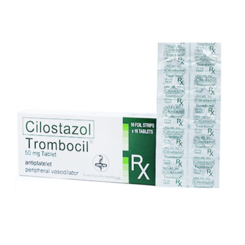 TROMBOCIL Cilostazol 50mg Tablet x 1 – XalMeds