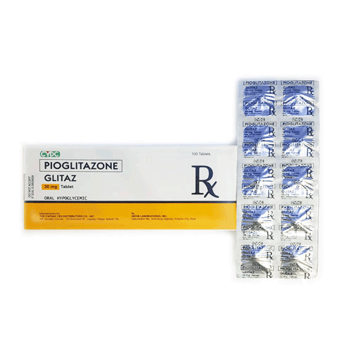 GLITAZ ( Pioglitazone ) 30mg Tablet x 1 – XalMeds