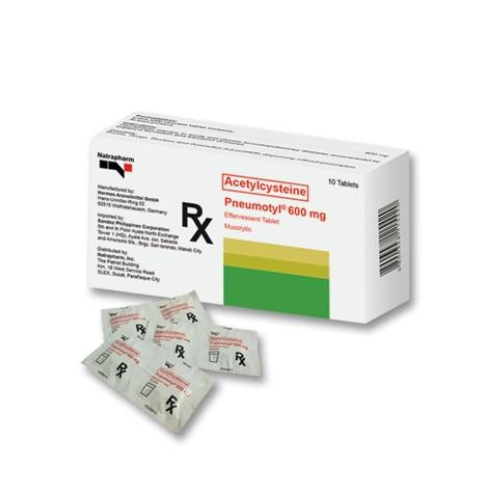 PNEUMOTYL ( Acetylcysteine ) 600mg Effervescent Tablet x 1 – XalMeds